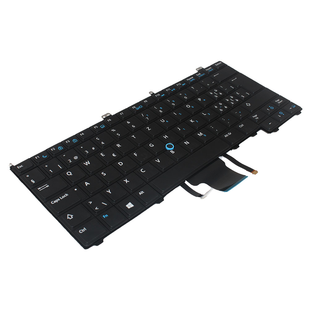 Swiss Keyboard Assembly (Black, with Pointstick) - Dell Latitude E7440 ...