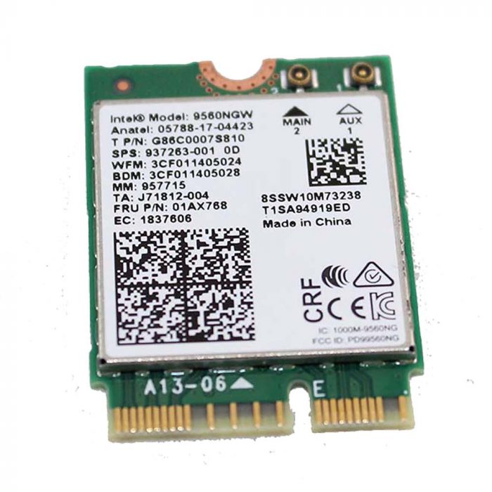 WLAN AC+BT5 Int M2 2230 NV MIPI+BRI Wireless Card - HP Prodesk 600 G4 ...