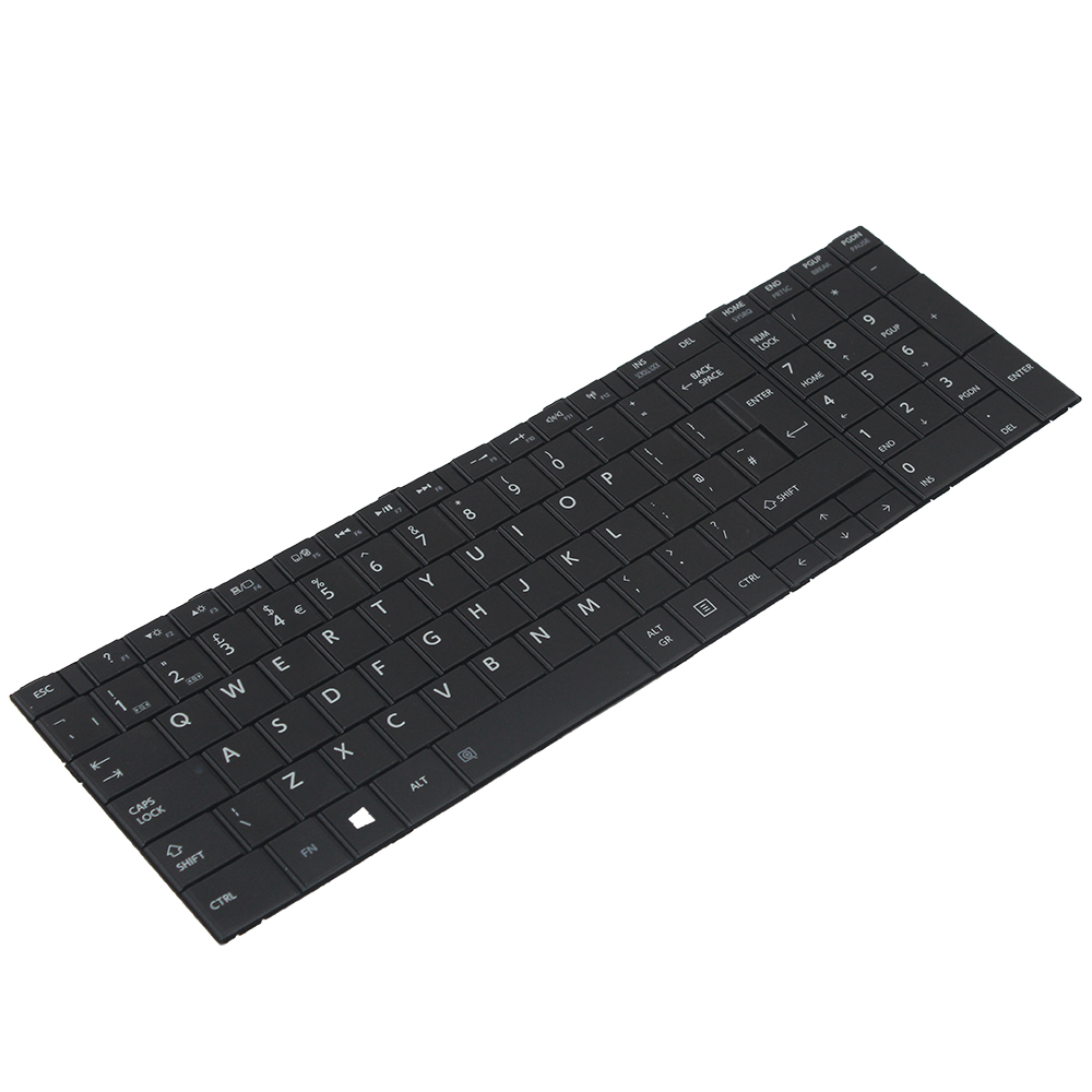 UK Keyboard Assembly (Black, with Numeric Keypad) - Toshiba Satellite ...