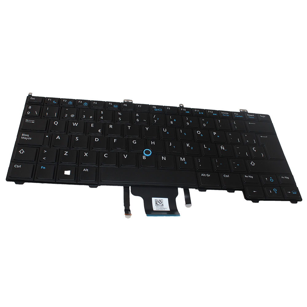 Spanish Keyboard Assembly (Black with Pointstick) - Dell Latitude E7440 ...