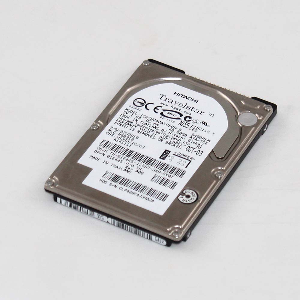 40GB IDE 2.5" 9.5mm 5400RPM HDD (IC25N040ATCS05-0) - Tekeurope