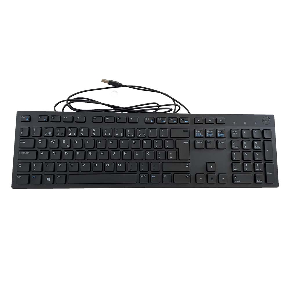 Dell Slimline USB Black Portugese Layout Keyboard (NNC2P) - Tekeurope
