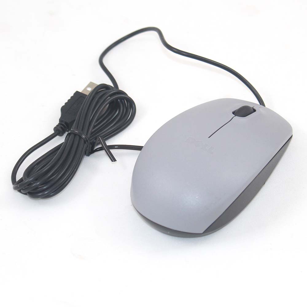 Dell USB (3 Button) (Scroll Wheel) Grey Optical Mouse (YR0N4) - Tekeurope