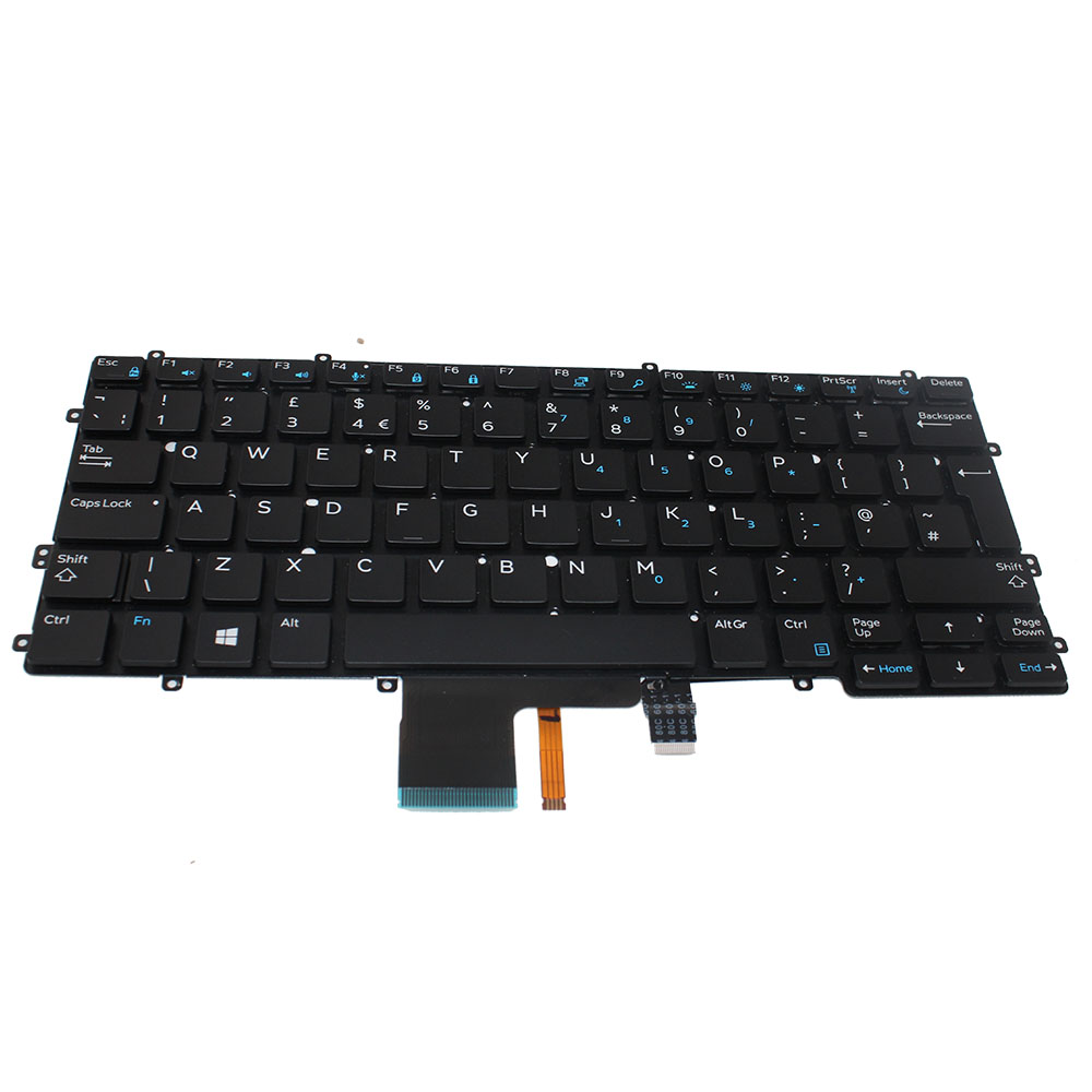 UK Keyboard Assembly (Black, Backlit) - Dell Latitude 7370 (8T5PP ...