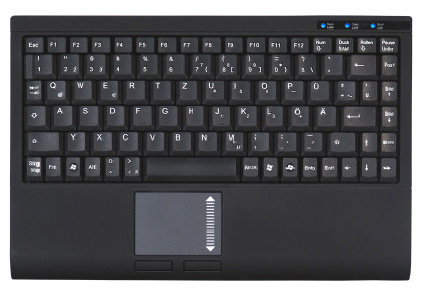 Keysonic ACK-540U+ - UK USB (Black) Mini Keyboard with Integrated Smart ...