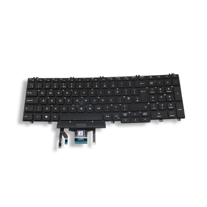 UK Black backlit keyboard assembly - Dell Latitude 5500 (V35F8) - Tekeurope