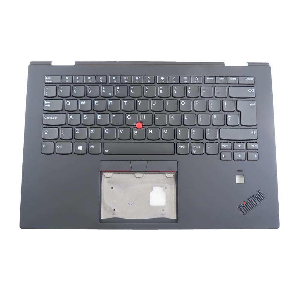 Palmrest and UK Keyboard (FP Reader Model) - Lenovo Yoga X1 3rd Gen ...