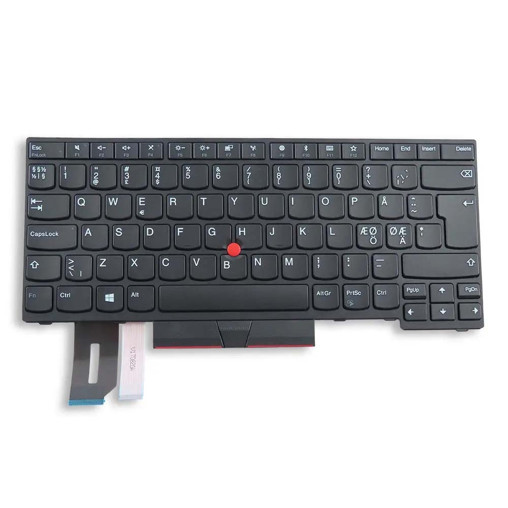 Lenovo Thinkpad E480 E490 R480 R490 L490 Black Nordic Keyboard (01YP439 ...