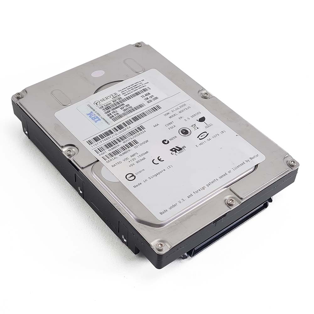 73.4GB SCSI (80 Pin Ultra-320) 3.5" 10K (With Caddy) HDD (90P1309 ...