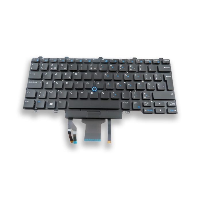 Belgian Backlit AZERTY Keyboard Assembly - Dell Latitude 5490 7490 ...