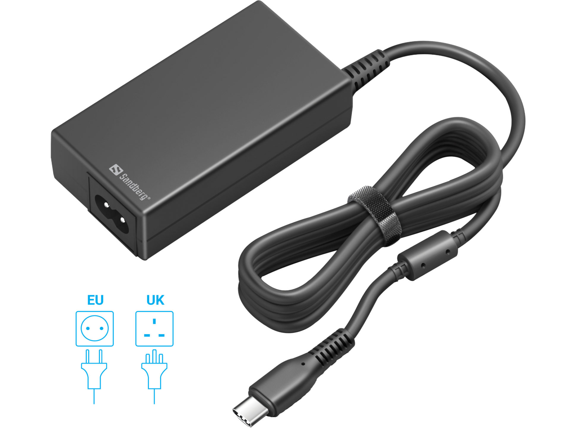 Sandberg 65W USB-C AC Adapter (includes EU+UK power cables) - 135-76 ...