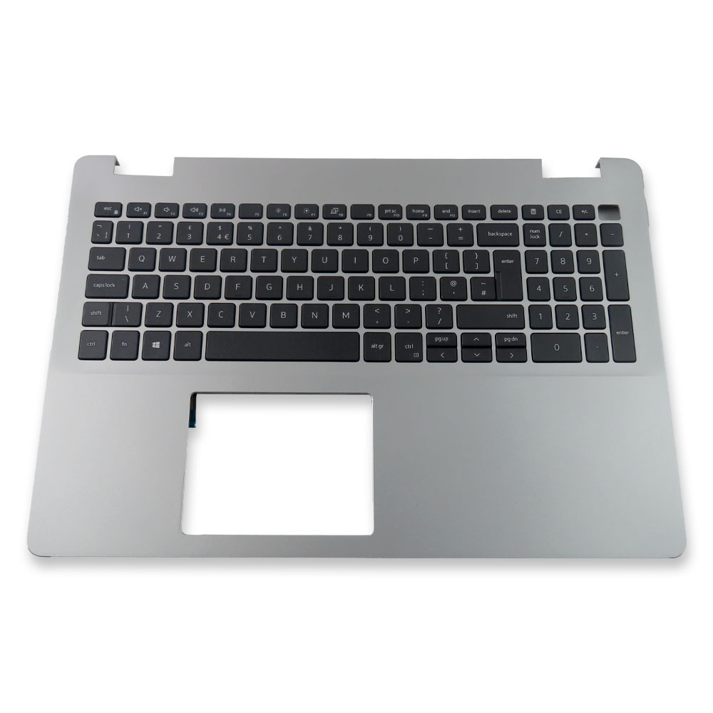 UK Keyboard sliver palmrest (Without touchpad) assembly - Dell Inspiron ...