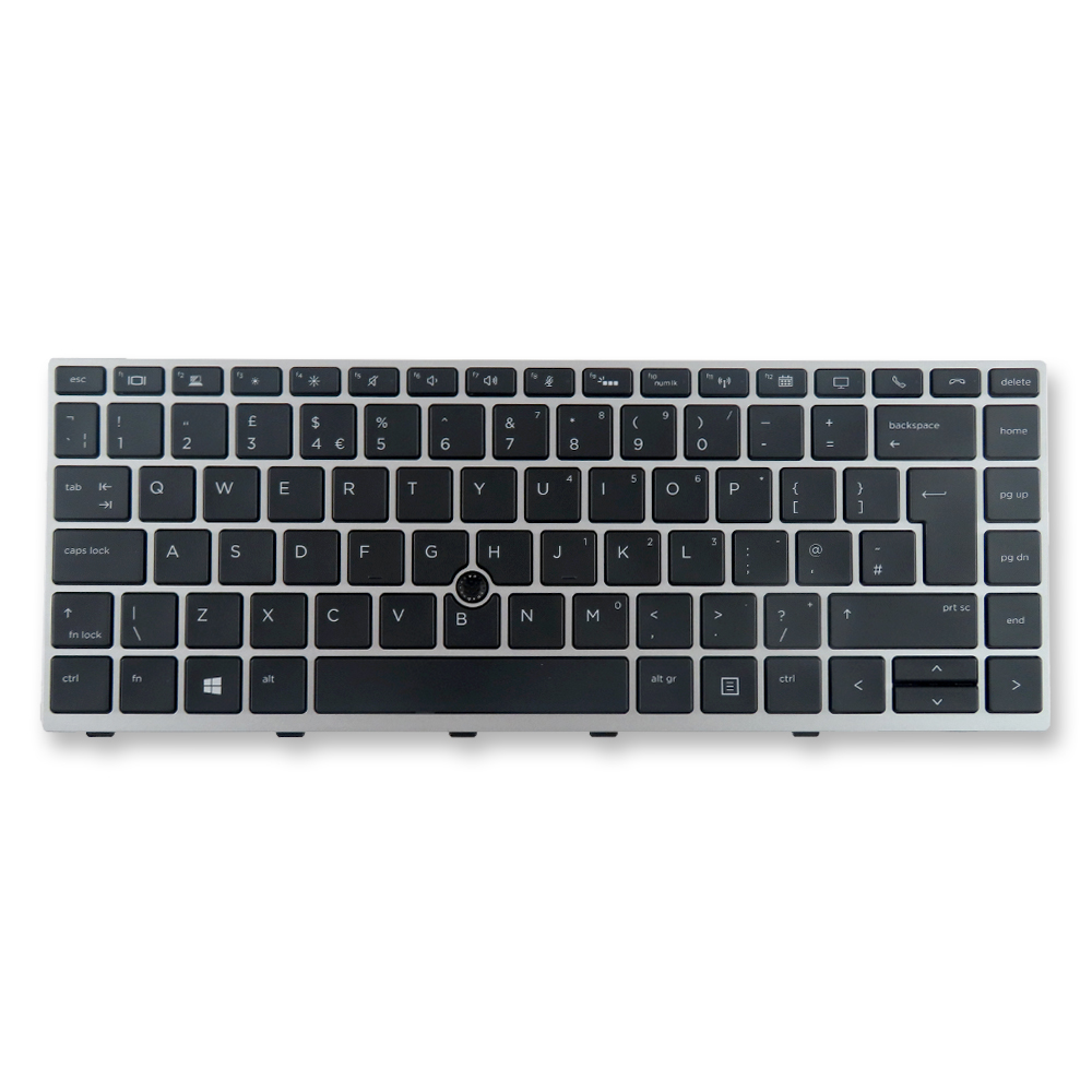 UK Backlit (privacy) keyboard assembly - HP Elitebook 745/840 (G5/G6 ...