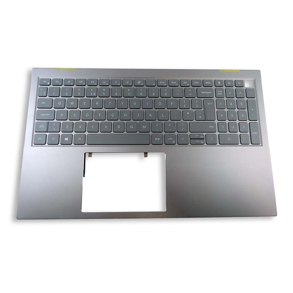UK Grey (backlit) keyboard palmrest assembly - Dell Inspiron 5518 ...
