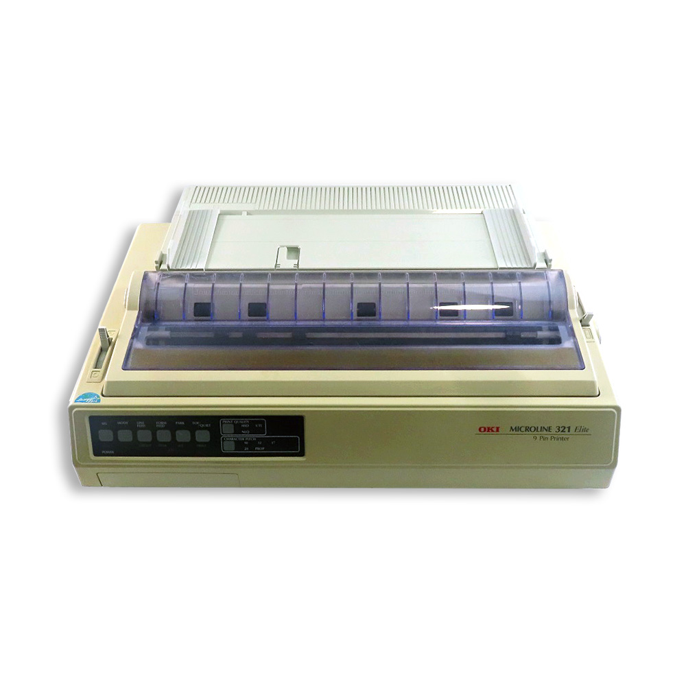 OKI Microline 321 Elite 9 Pin Wide Carriage Dot Matrix Printer (GE8253B ...