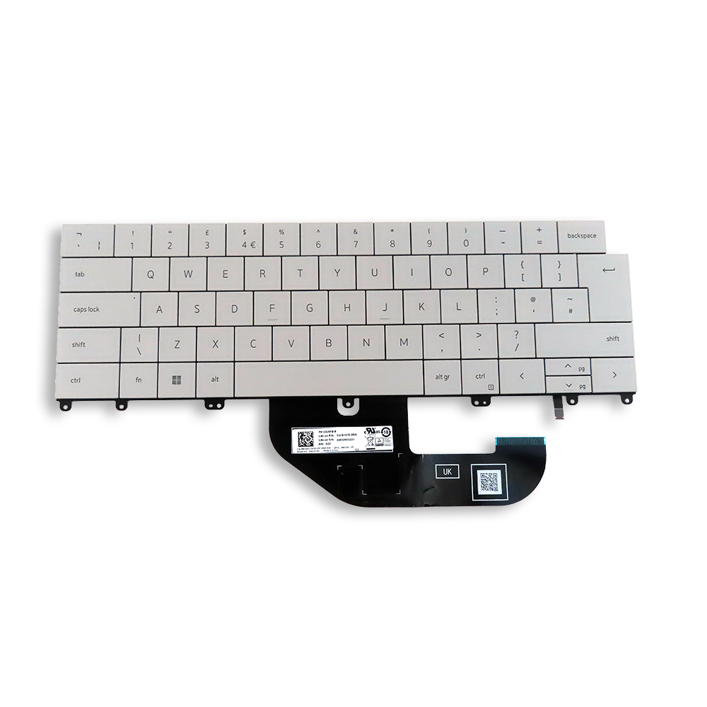 UK White (backlit) keyboard assembly - Dell XPS 13 Plus 9320 (86YG6 ...