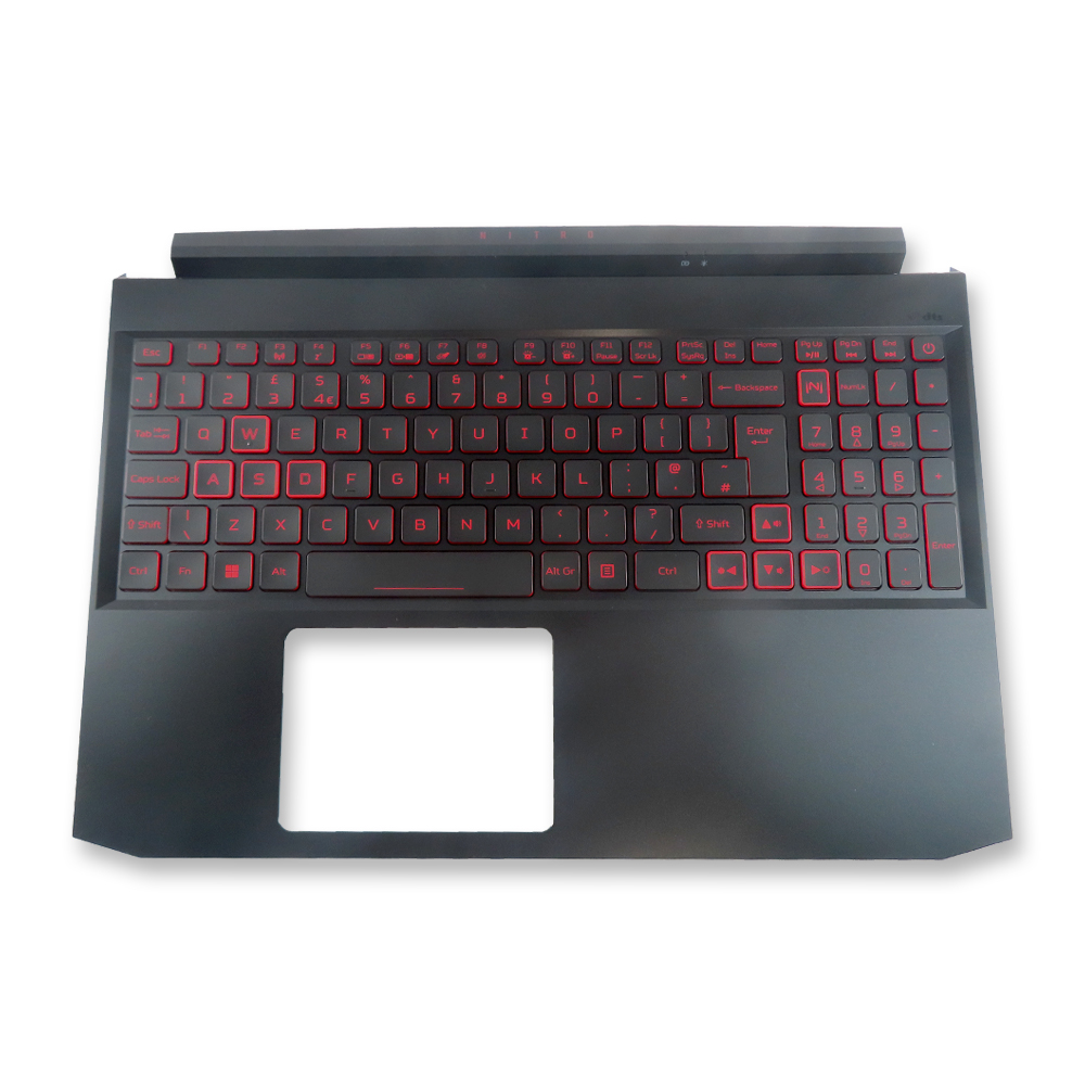UK Backlit keyboard red palmrest assembly - Acer Nitro AN515-44 / A515 ...